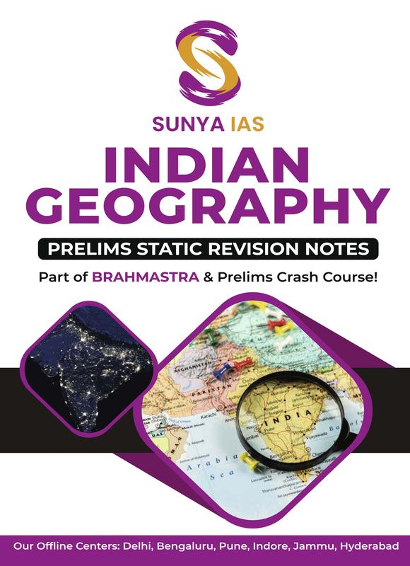 Buy SUNYA IAS INDIAN GEOGRAPHY Prelims Static Revision Notes Book ...