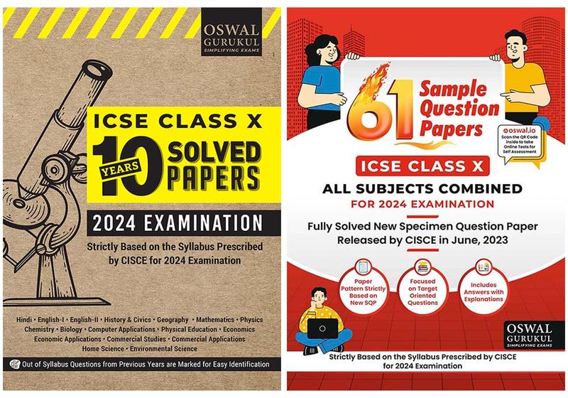 Buy Oswal - Gurukul ICSE 10 Years Solved Papers and 61 Sample Question ...