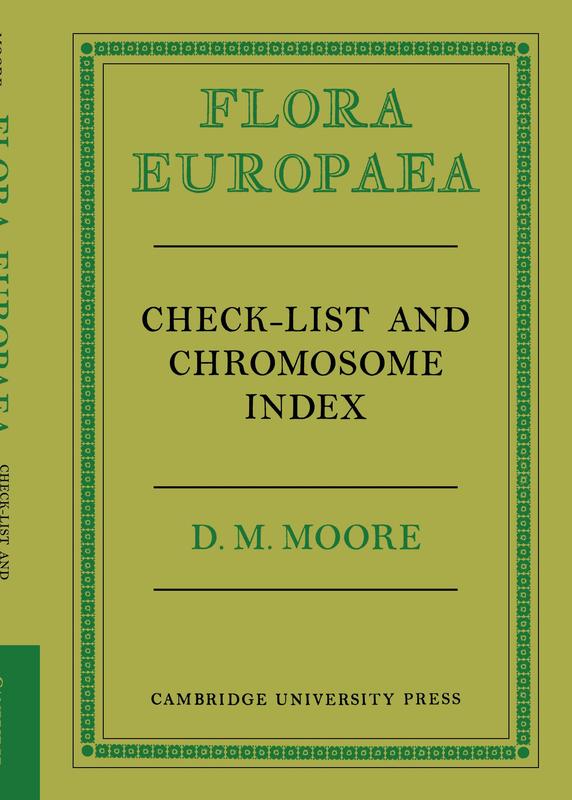Bookscape | Buy Flora Europaea Check-List and Chromosome Index