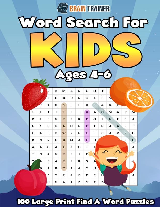 Bookscape | Buy Word Search For Kids Ages 4 - 6 - 100 Large Print Find ...