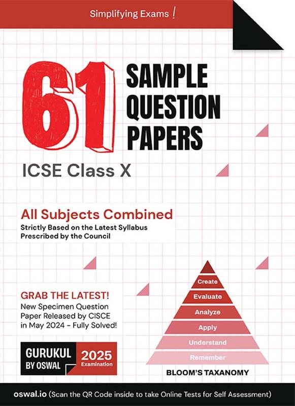 Buy Gurukul By Oswal 61 Sample Question Papers For Icse Class 10 Exam ...