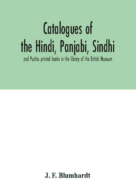 Bookscape | Buy Catalogues of the Hindi Panjabi Sindhi and Pushtu ...