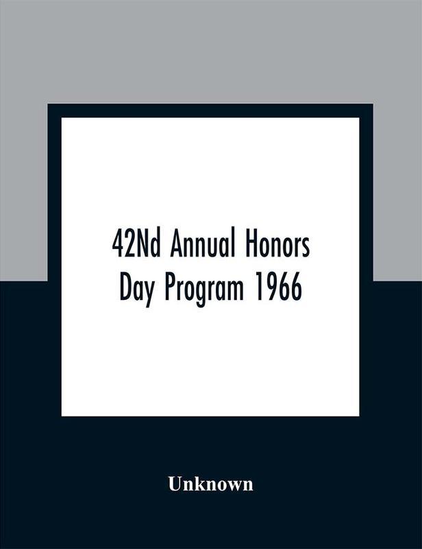 Bookscape | Buy 42Nd Annual Honors Day Program 1966