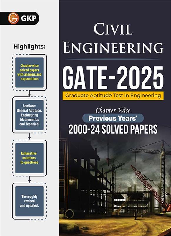 Bookscape | Buy GKP GATE 2025 Civil Engineering 25 Years' Chapterwise Solved Papers (2000-2024)