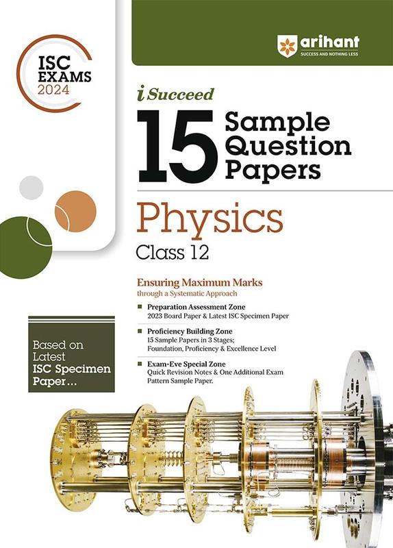 Bookscape | Buy Arihant ISC Sample Question Papers Class 12 Physics ...
