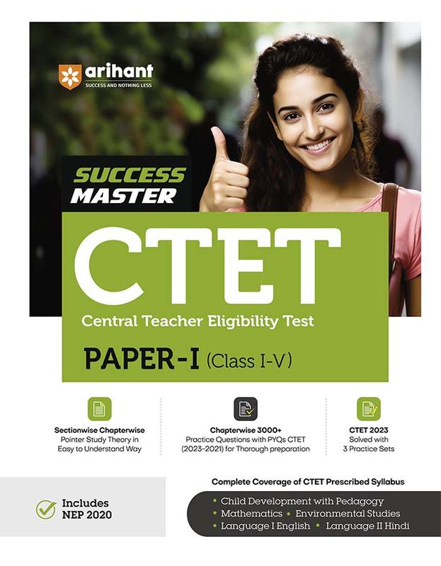Bookscape | Buy Arihant Ctet Success Master Paper 1 For Class 1 To 5