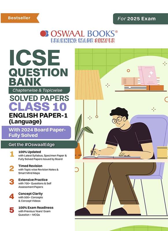 Bookscape | Buy Oswaal ICSE Question Bank Chapterwise & Topicwise Solved Papers Class 10 English ...