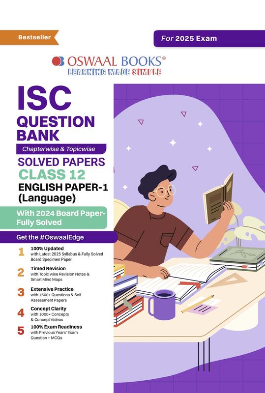 Buy Oswaal ISC Question Bank Class 12 English Paper-1 | Chapterwise | Topicwise | Solved Papers ...