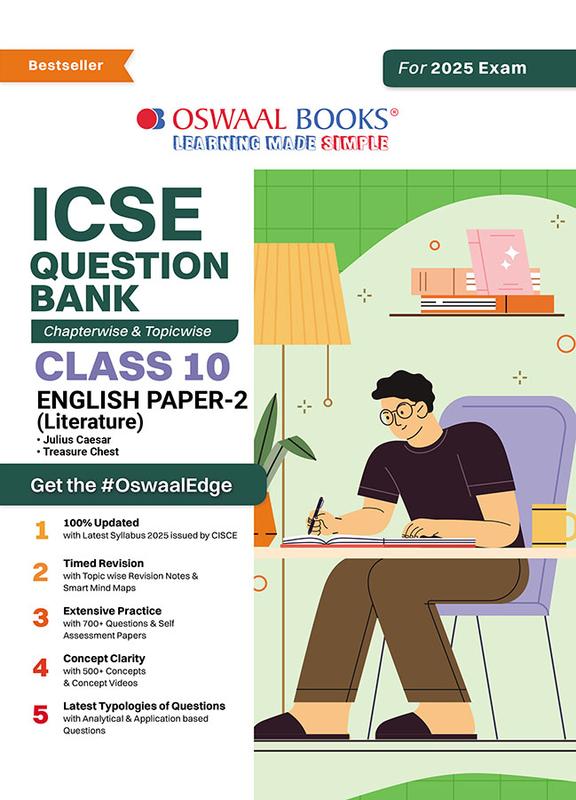 Buy Oswaal ICSE Question Bank SOLVED PAPERS | Class 10 | English-II | For Exam 2024-25