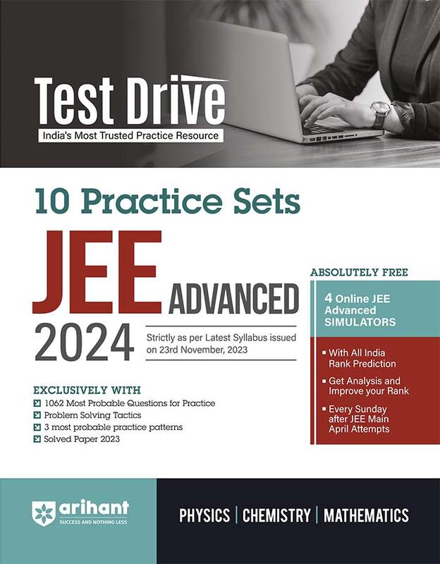 Buy Arihant Test Drive 10 Practice Sets For JEE Advanced 2024 | As per ...