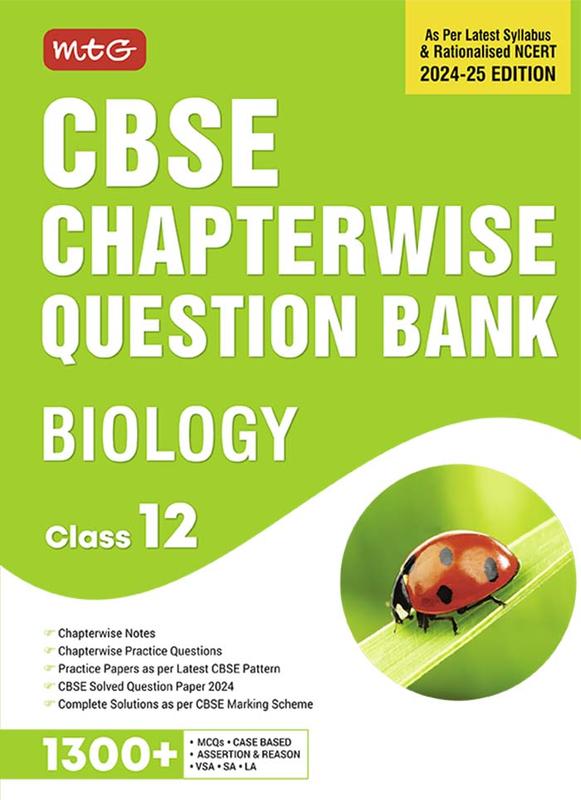 Buy MTG CBSE Class 12 Chapterwise Question Bank Biology For 2025 Board ...