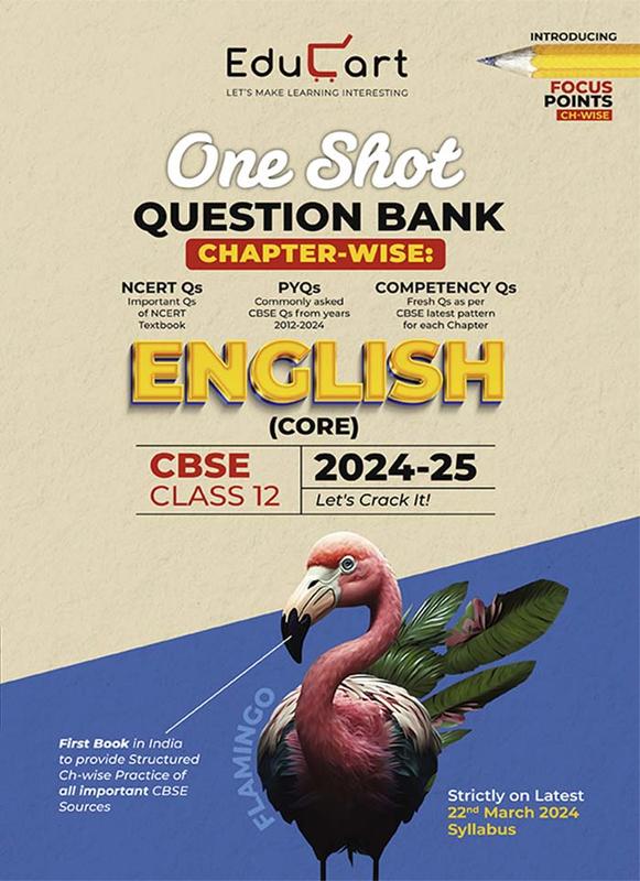 Buy (OLD) Educart CBSE Class 12 ENGLISH CORE One Shot Question Bank ...