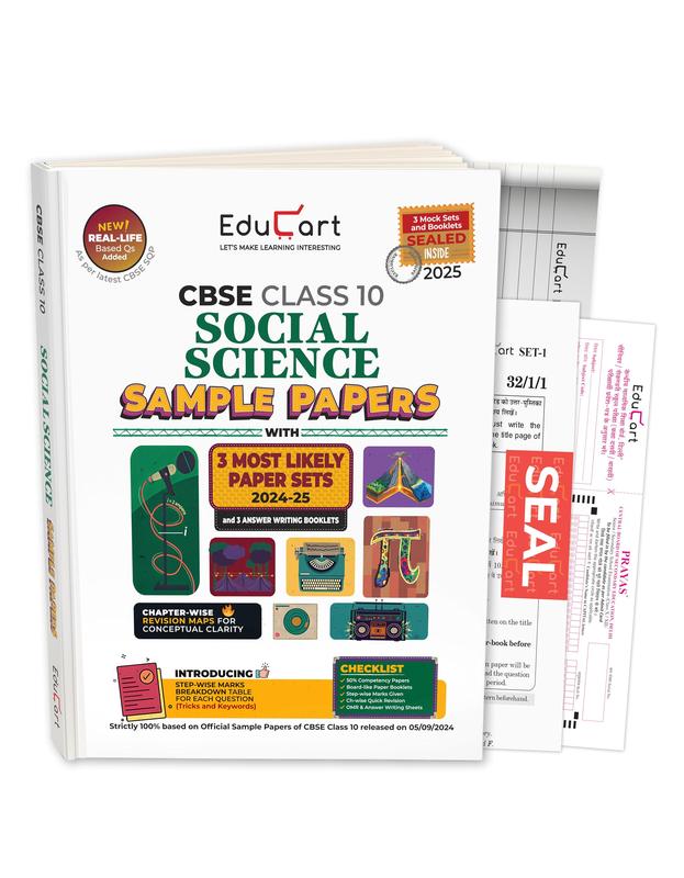 Bookscape | Buy Educart CBSE Social Science Class 10 Sample Papers 2024 ...