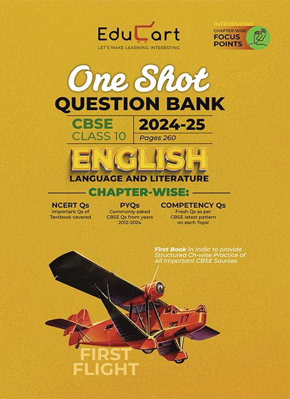 Buy (OLD) Educart CBSE Class 10 ENGLISH One Shot Question Bank 2024-25 ...