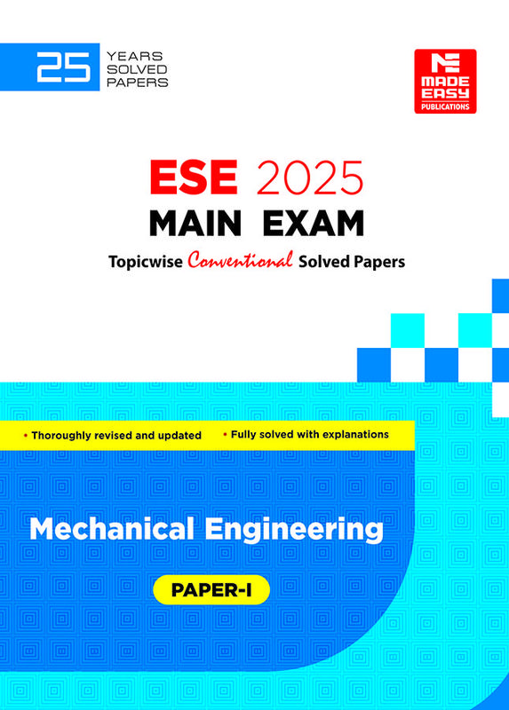 Bookscape | Buy ESE 2025 Mains Examination Mechanical Engineering Conventional Paper I