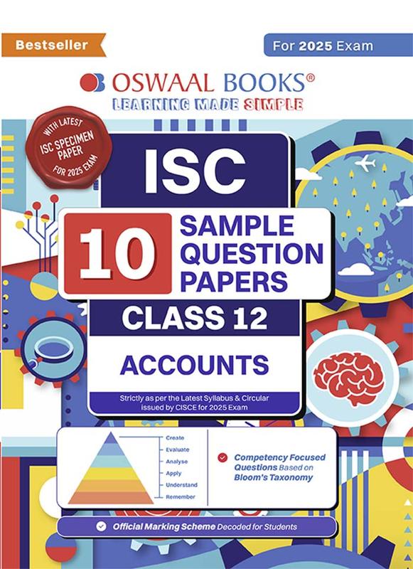 Bookscape | Buy Oswaal ISC | 10 Sample Question Papers | Class 12 | Accounts (For 2025 Exam)