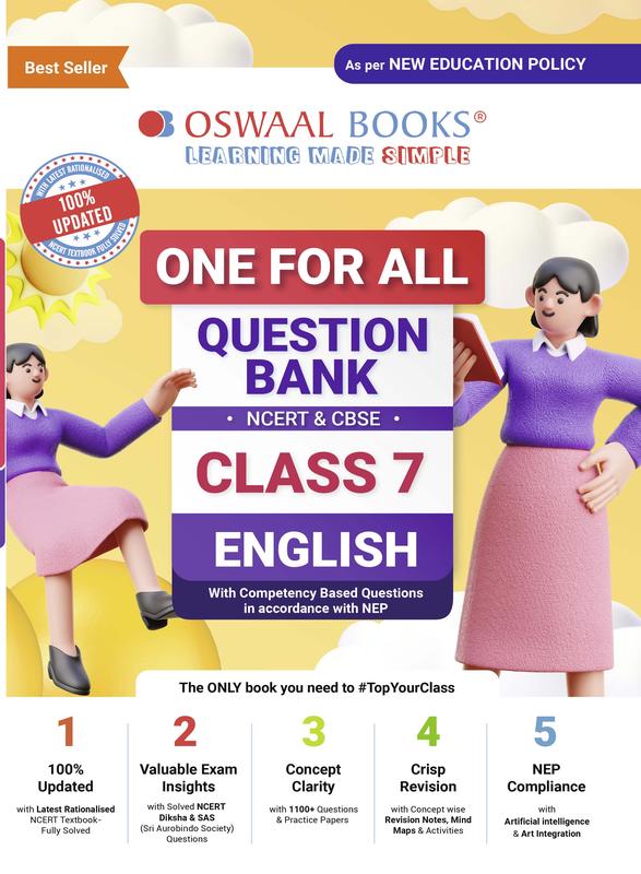 Buy Oswaal One For All Question Bank NCERT & CBSE Class-7 English (For 2024-25 Exam) Book Online ...