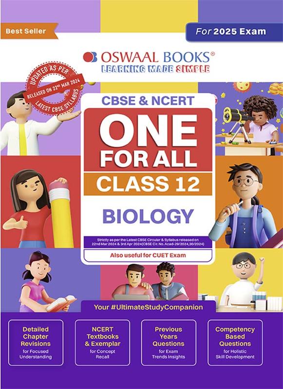 Bookscape | Buy Oswaal CBSE & NCERT One for All | Class 12 Biology For 2025 Board Exam