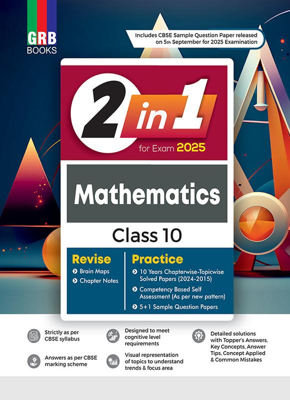 Bookscape | Buy GRB 2 in 1 Mathematics Class 10 For CBSE Board Exam 2025