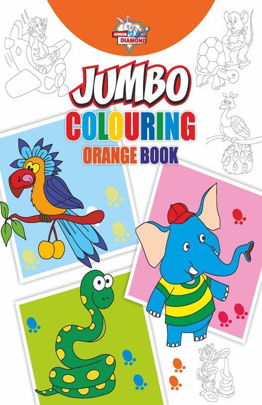Buy Jumbo Colouring Orange Book for Kids | Best Gift to Children for ...