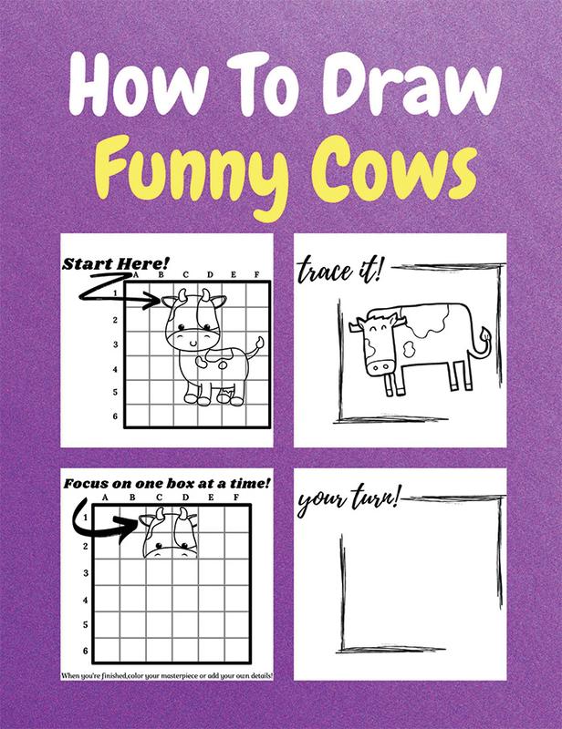 Bookscape | Buy How To Draw Funny Cows : A Step by Step Coloring and ...
