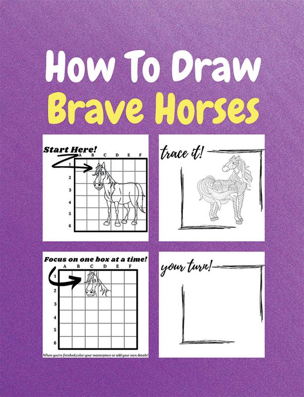 Bookscape | Buy How To Draw Brave Horses : A Step by Step Coloring and ...