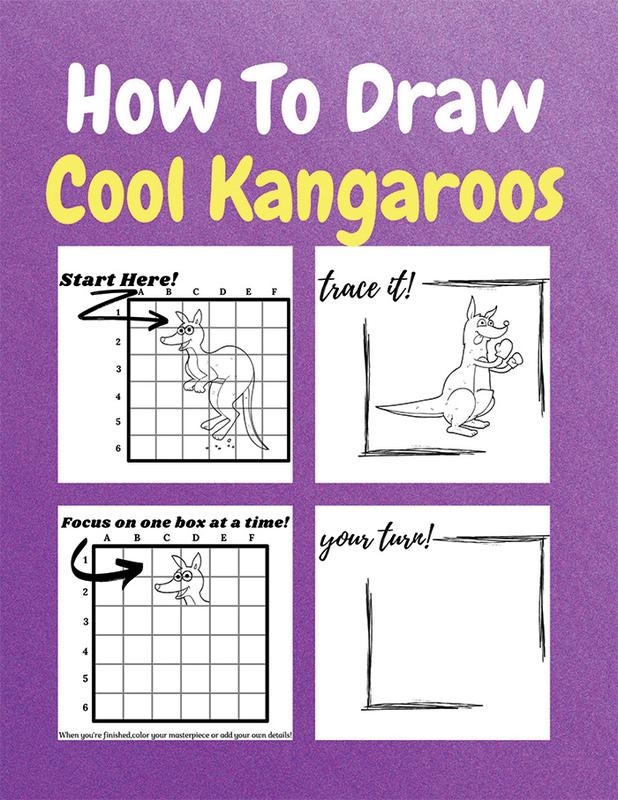 Bookscape | Buy How To Draw Cool Kangaroos : A Step by Step Coloring ...