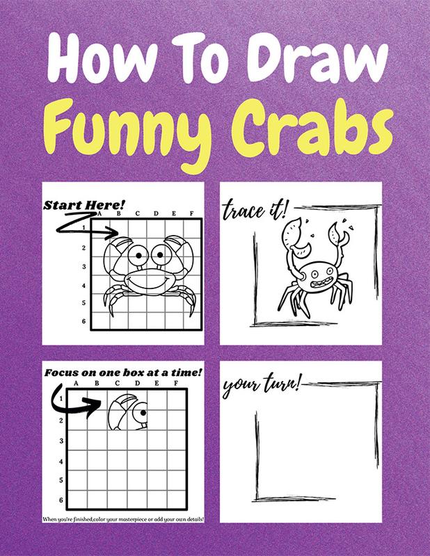Bookscape | Buy How To Draw Funny Crabs : A Step by Step Coloring and ...
