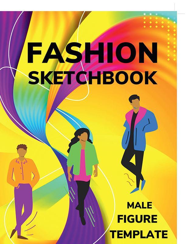 Bookscape | Buy Fashion Sketchbook Male Figure Template : 480 Large ...