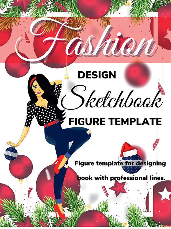 Bookscape | Buy Fashion Design Sketchbook Figure Template : Large ...