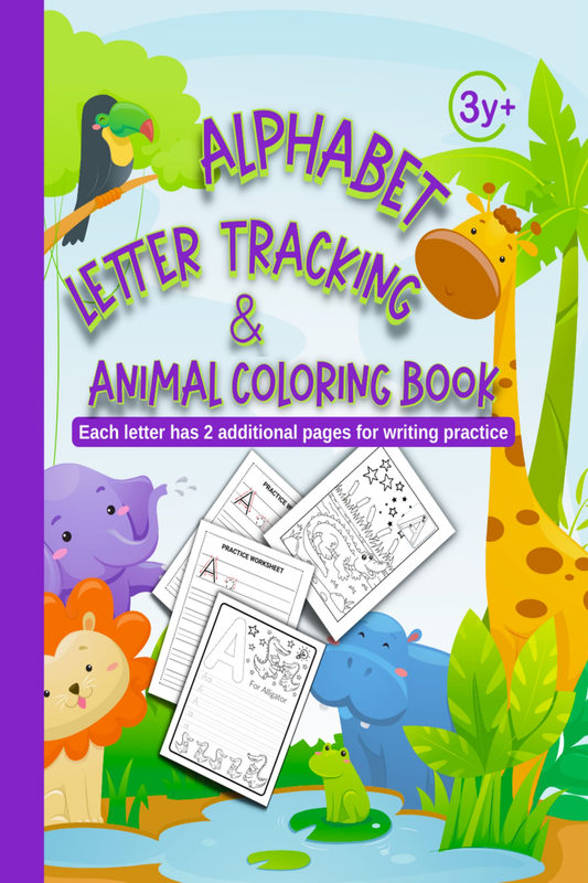 Bookscape | Buy Alphabet Letter Tracing and Animal Coloring Book ...